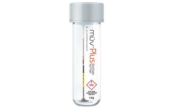 MÜV Plus Cannabis Distillate Oil | THC Distillate Syringe