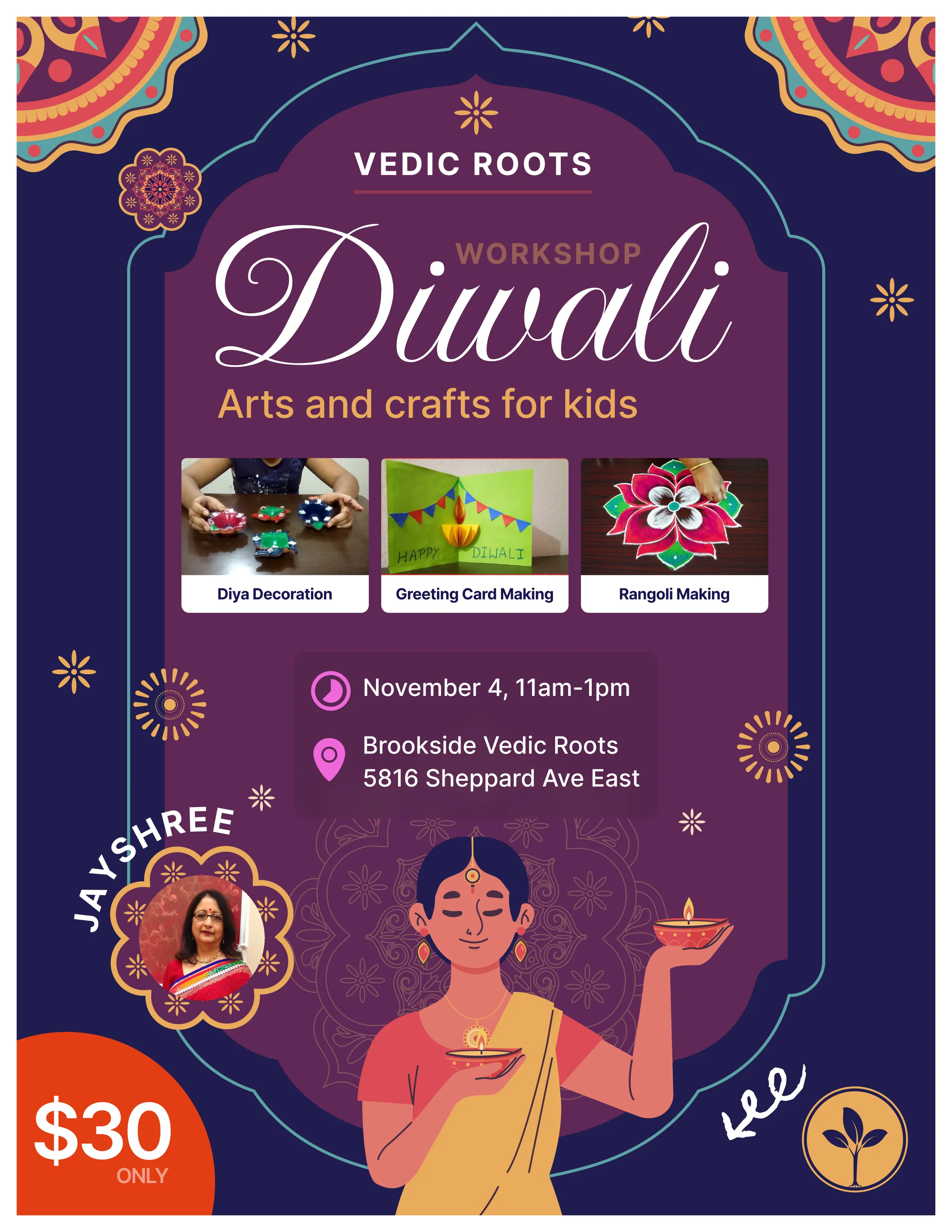Diwali Arts and Crafts Workshop | Vedic Roots