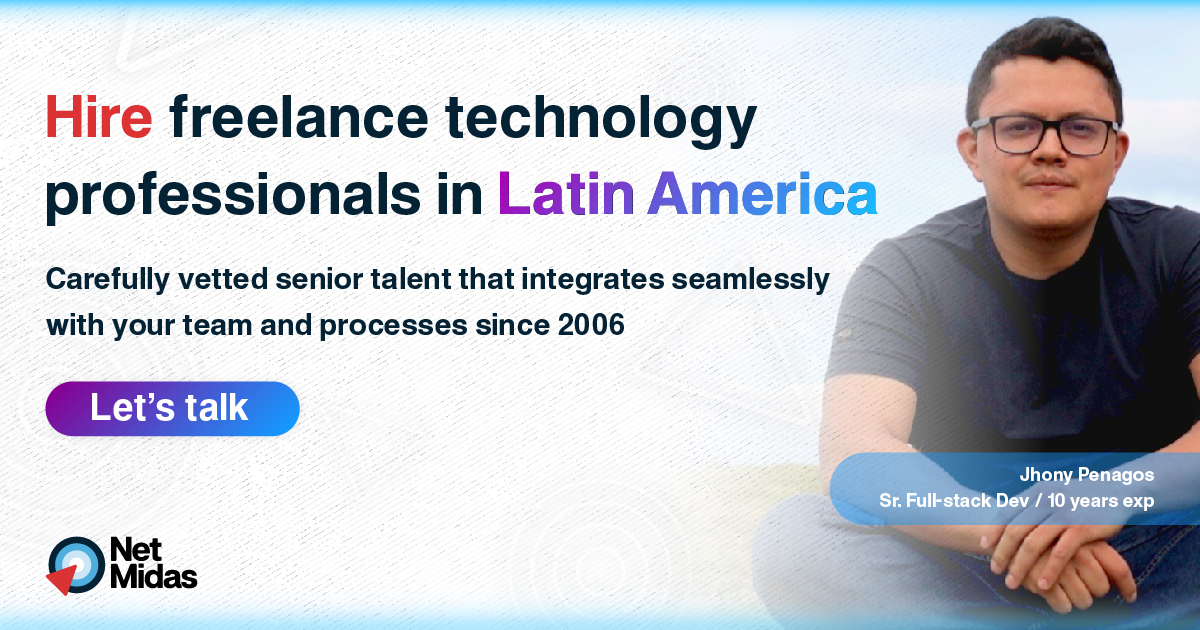NetMidas | Hire pre-vetted Remote Senior Developers from Latin America