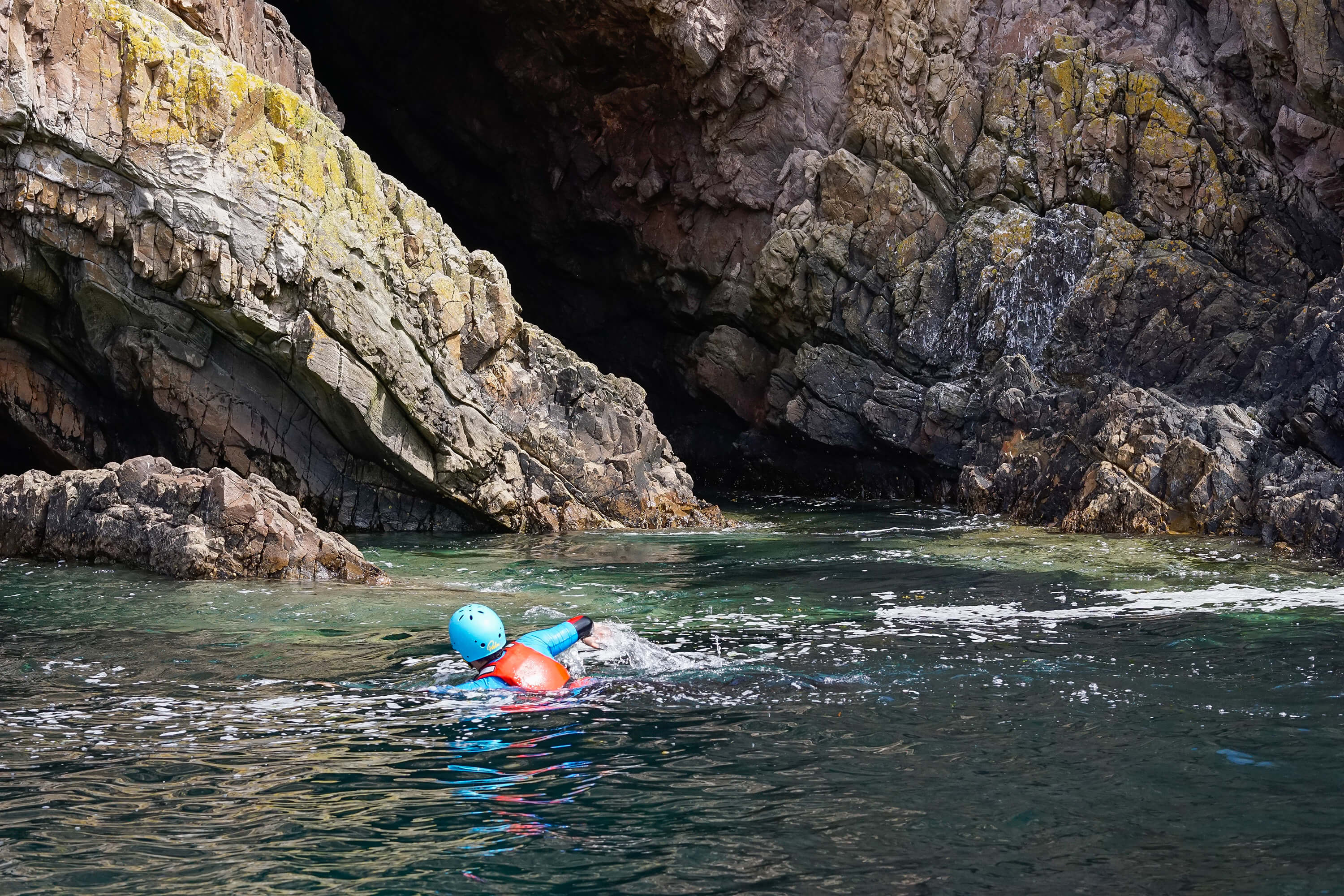 Coasteering Adventures at Portknockie & Bow Fiddle Rock | Blue Coast ...