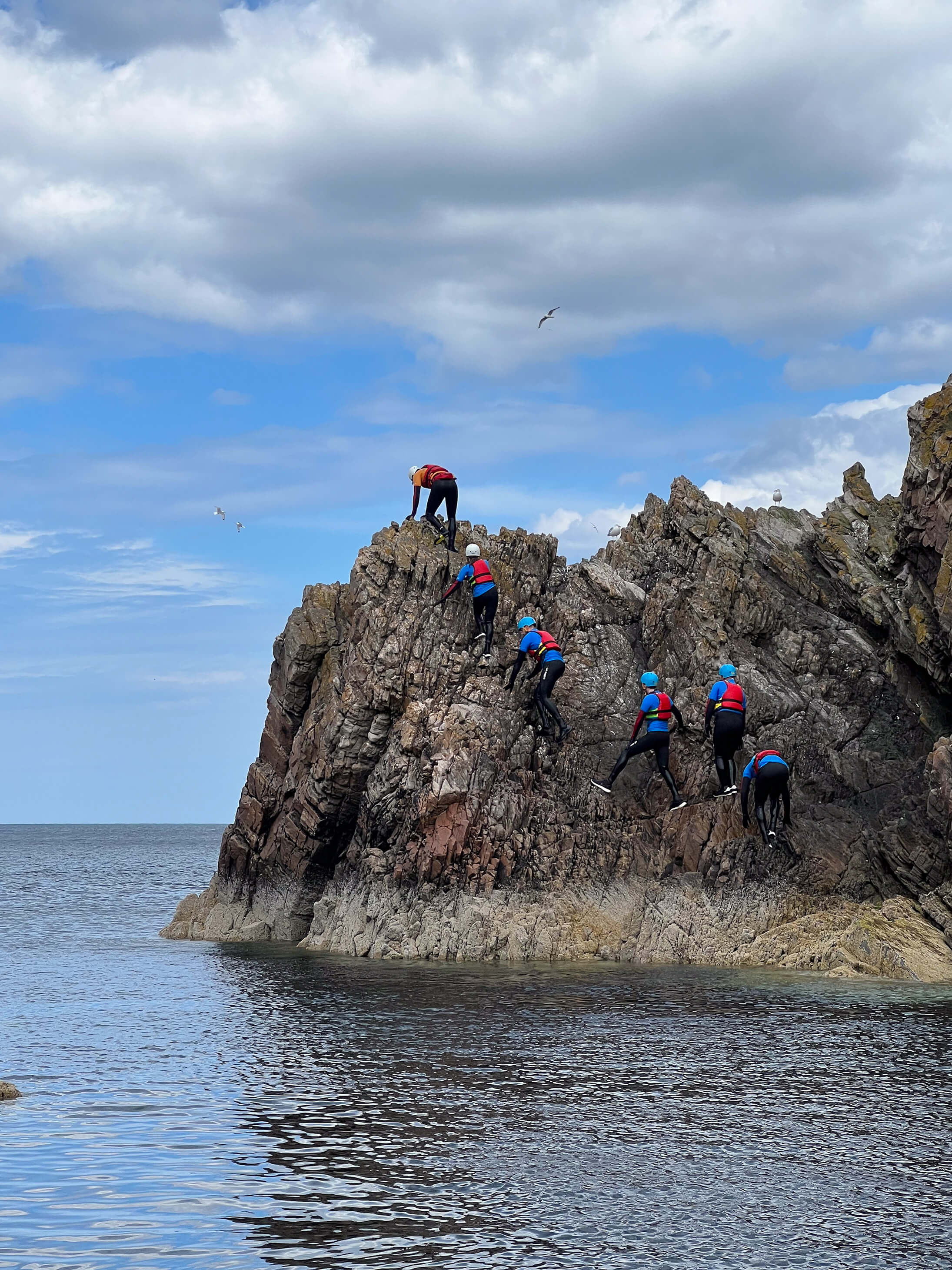Coasteering Adventures at Portknockie & Bow Fiddle Rock | Blue Coast ...