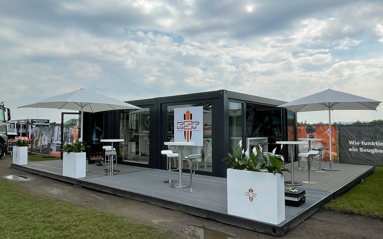 Outdoor Messestand auf der Tiefbau LIVE 2022 | JP SPACES