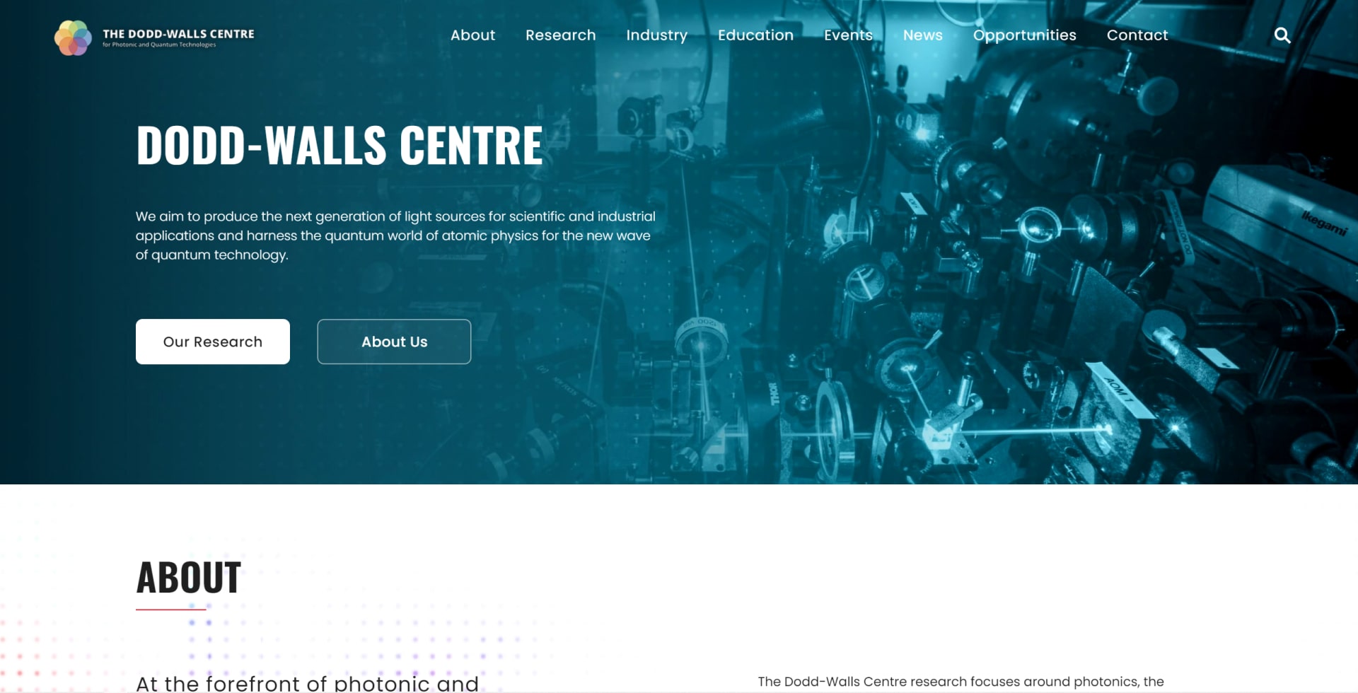 The Dodd-Walls Centre | We aim to produce the next generation of light ...