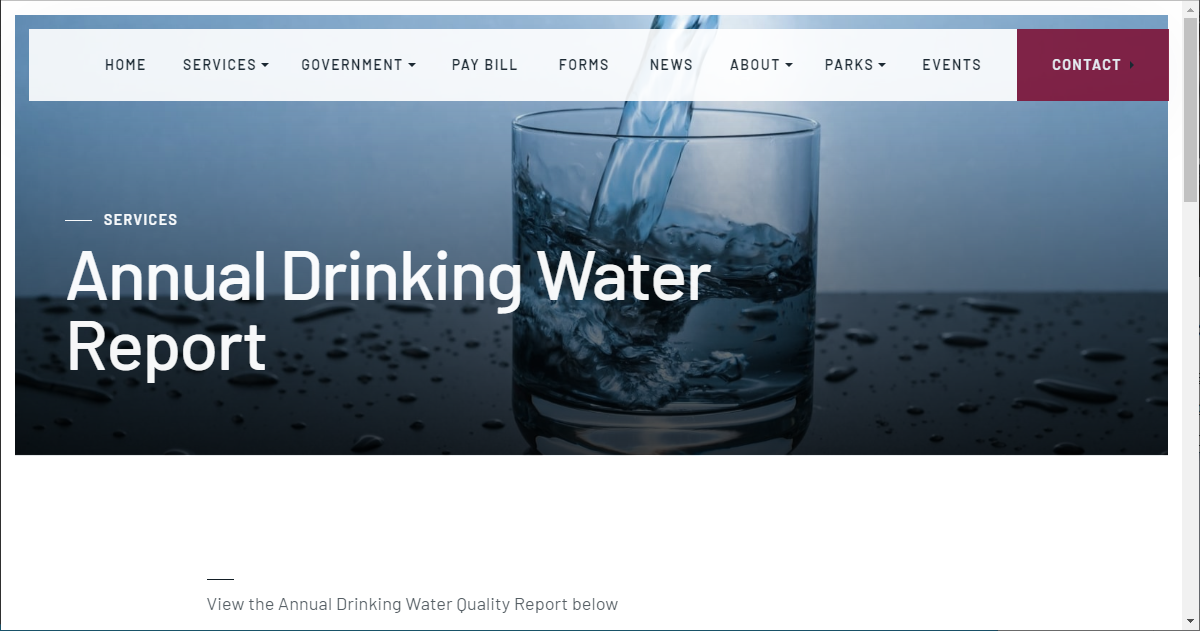 Annual Drinking Water Report
