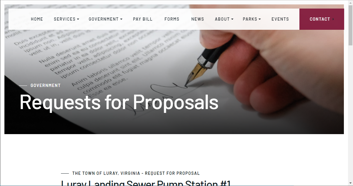 Requests for Proposals