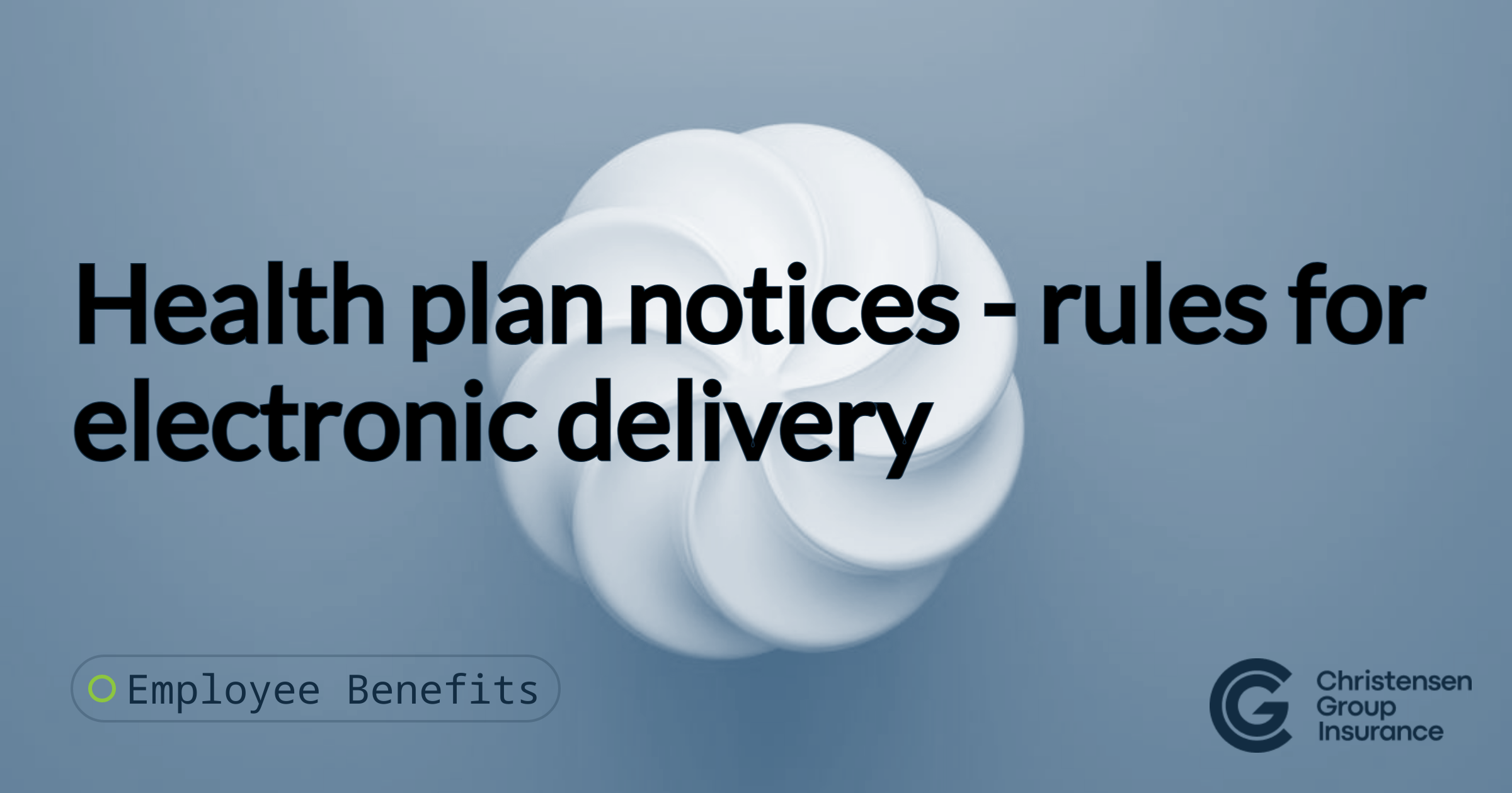 Health Plan Notice Electronic Delivery Requirements | Christensen Group ...