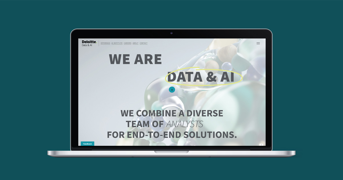 Deloitte Data and AI website design | Human Digital Insights