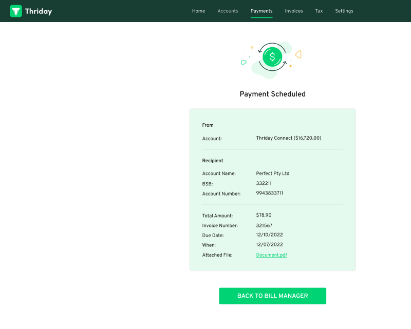 Perfect Payments | Thriday