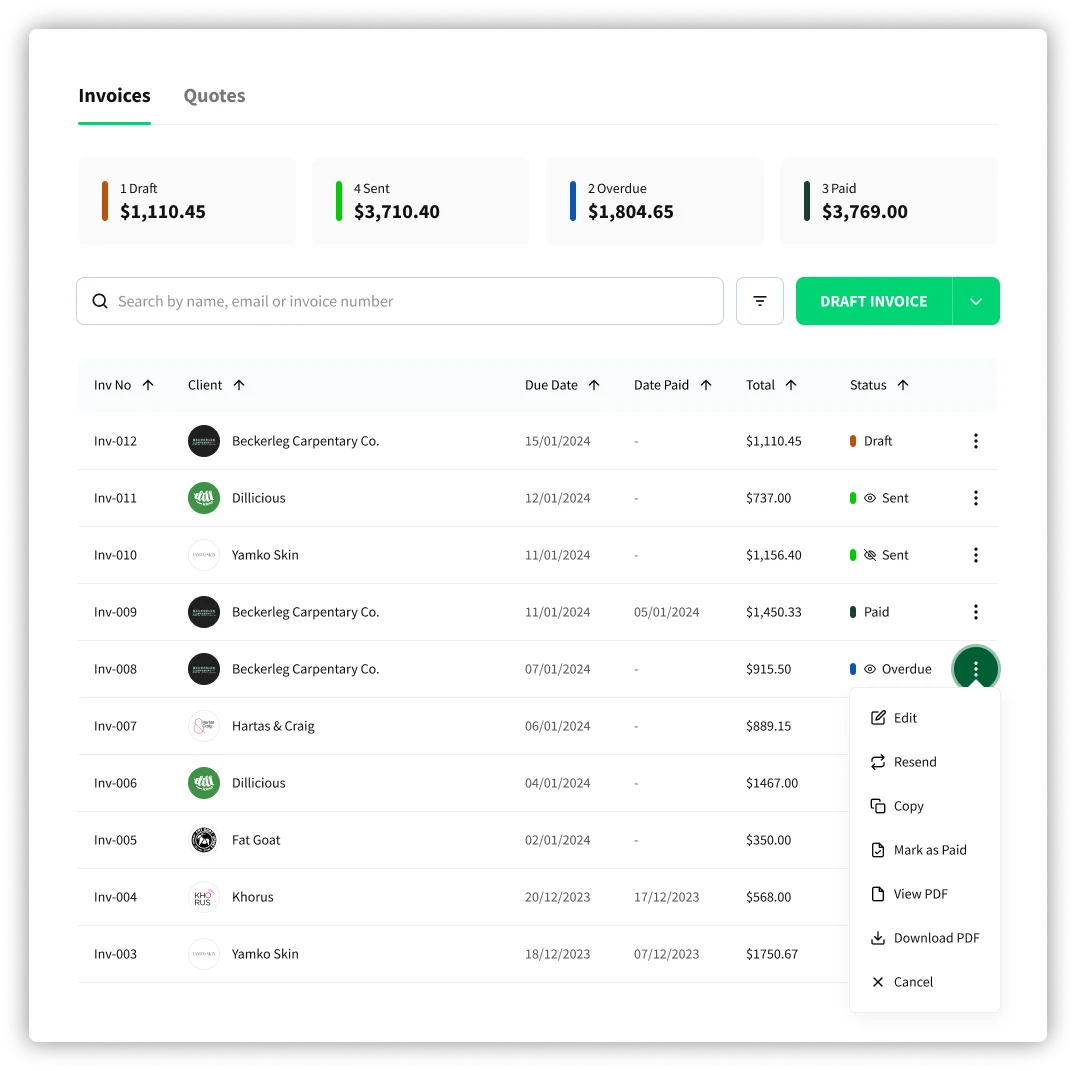 Best Invoice Software in Australia for 2024 | Thriday