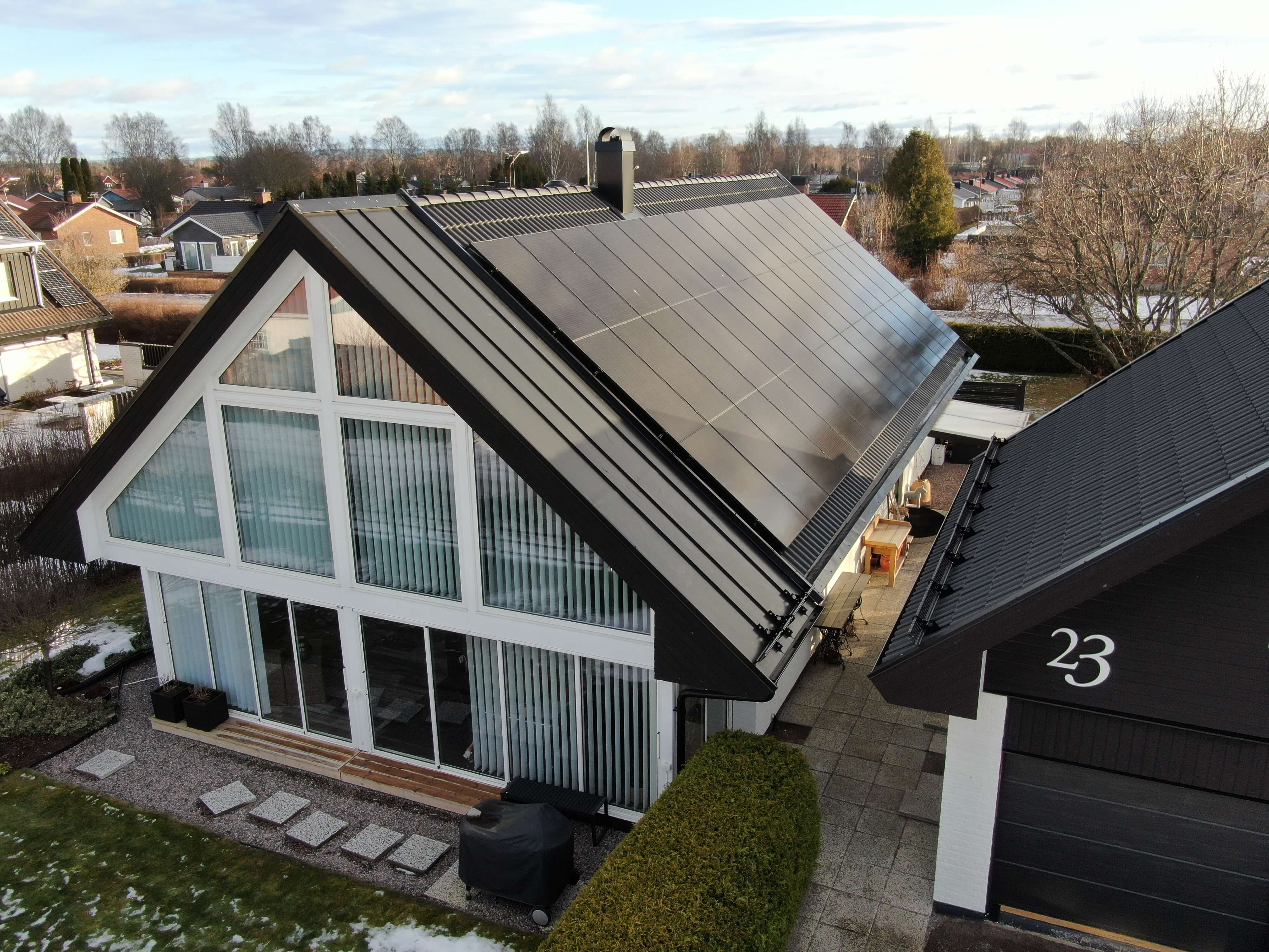 Solceller till villa i Dalarna