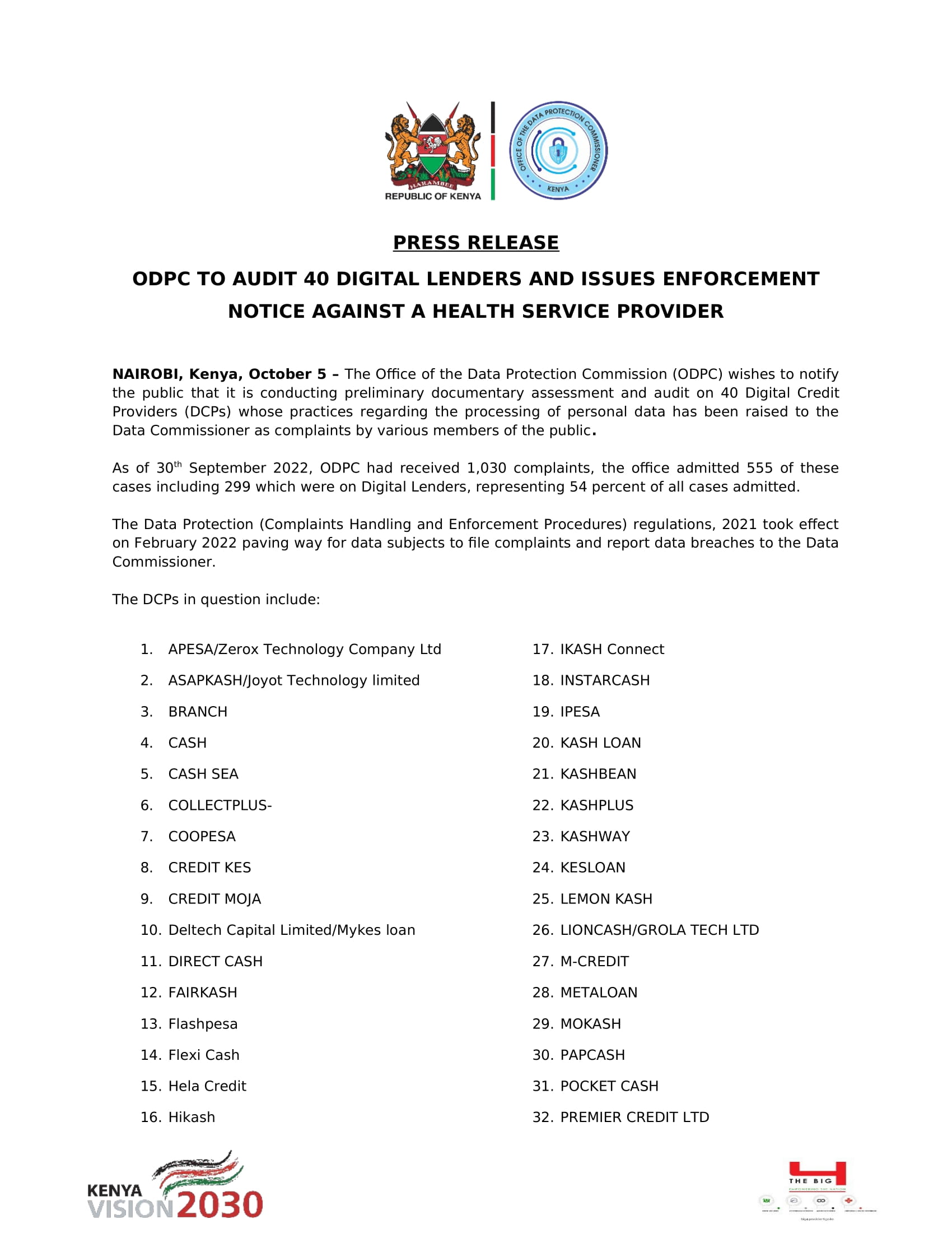 The ODPC Cracks The Whip | Become Compliant with the Kenya Data ...