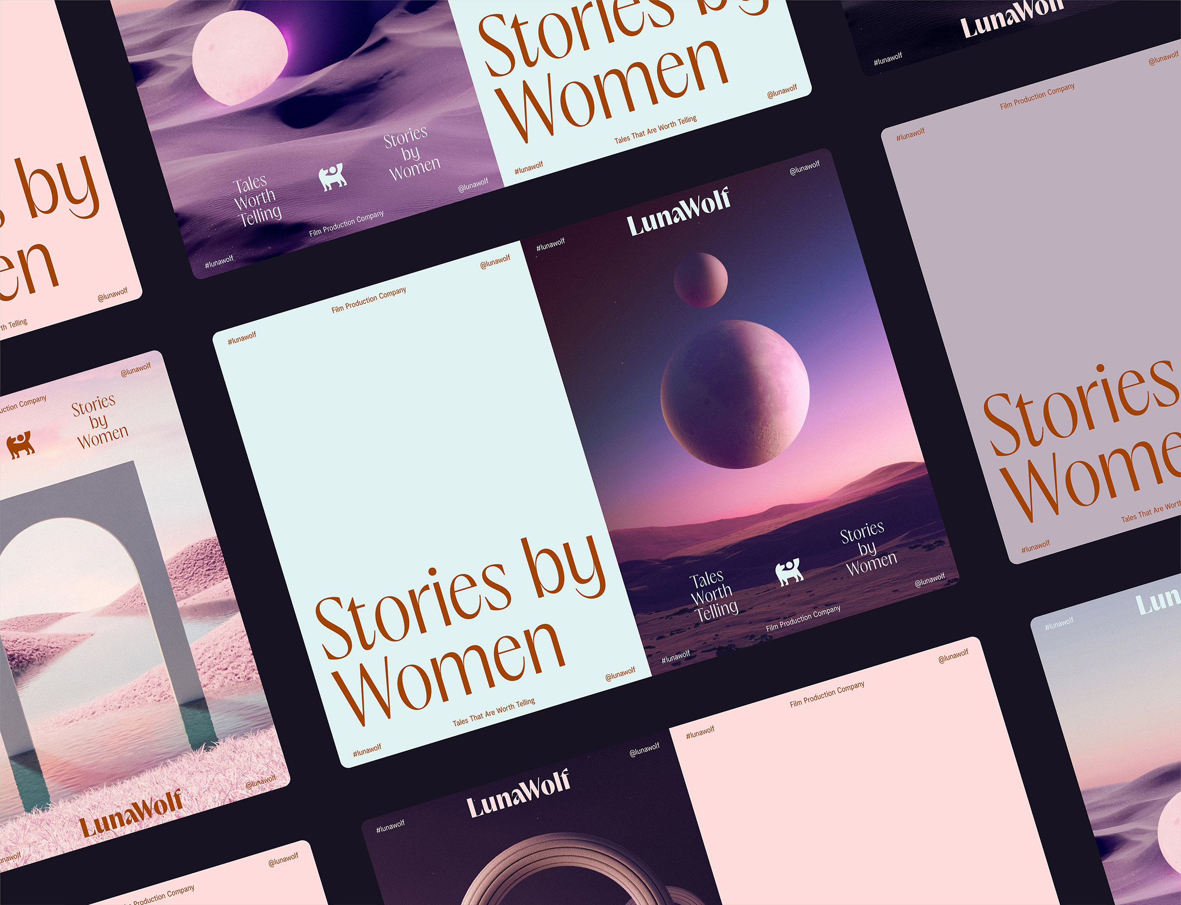 LunaWolf Brand Project by Classmate Studio