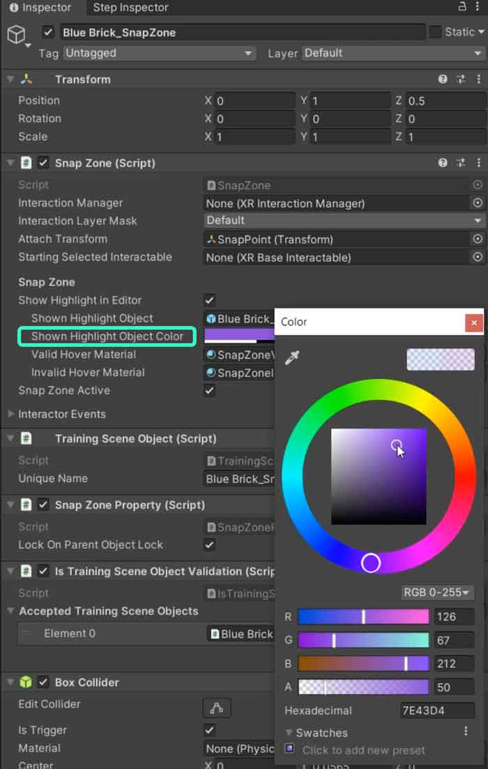 Customizing snap zones
