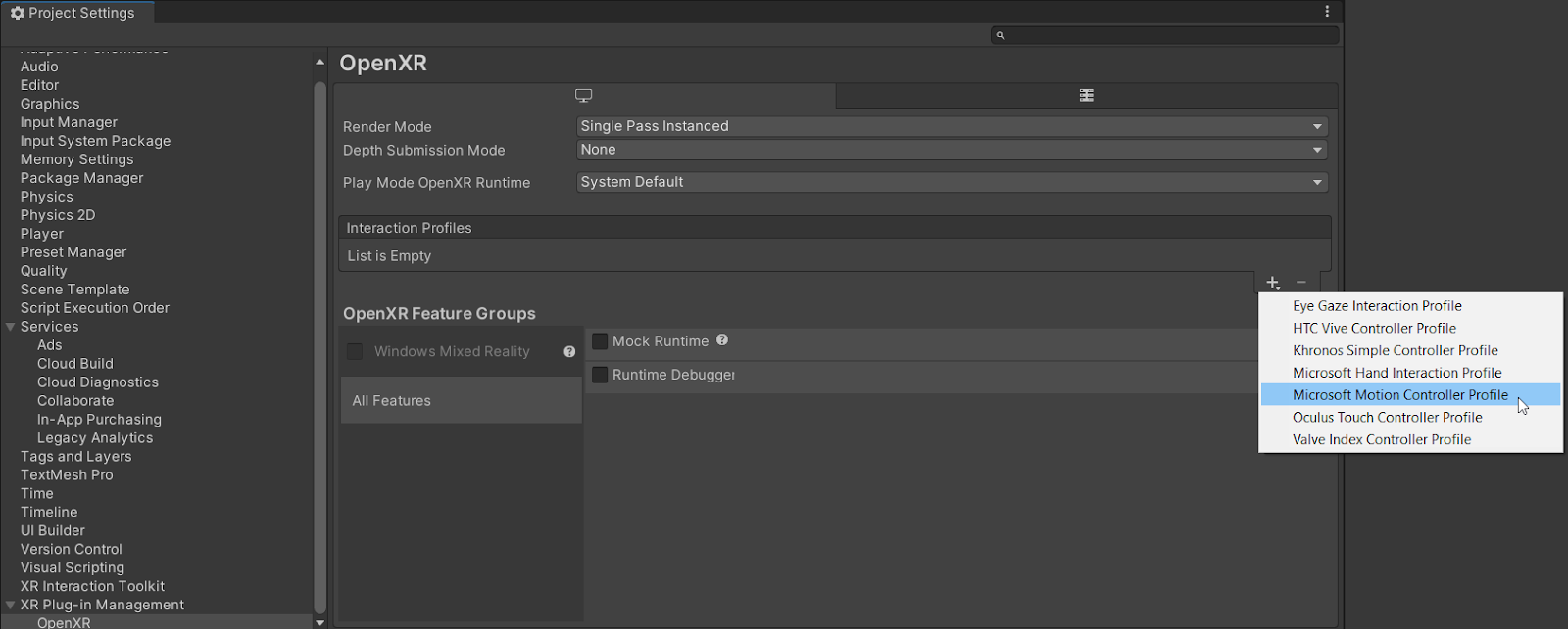 XR Interaction Toolkit Setup