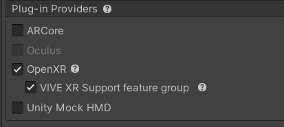 HTC Vive device setup