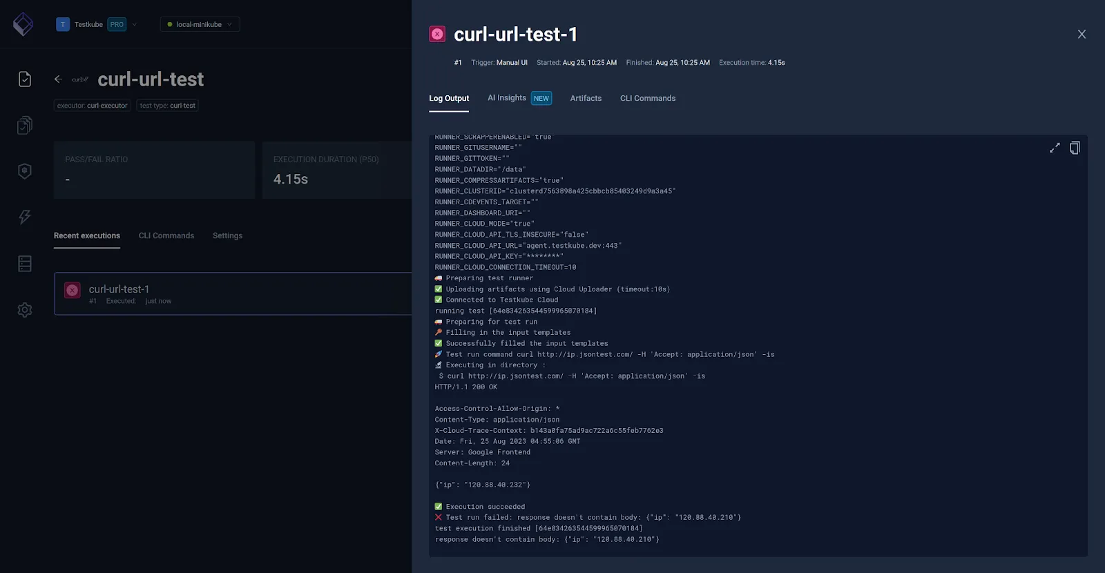 Leveraging AI to Analyze Test Results in Kubernetes