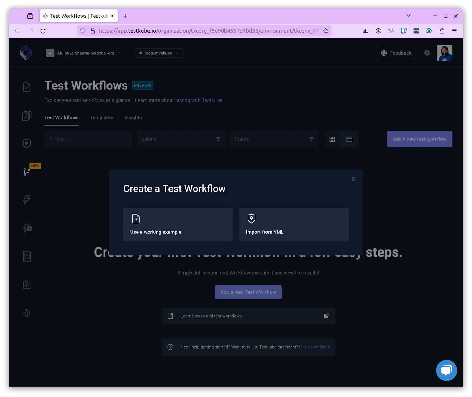 Getting Started With Test Workflows For Kubernetes Testing