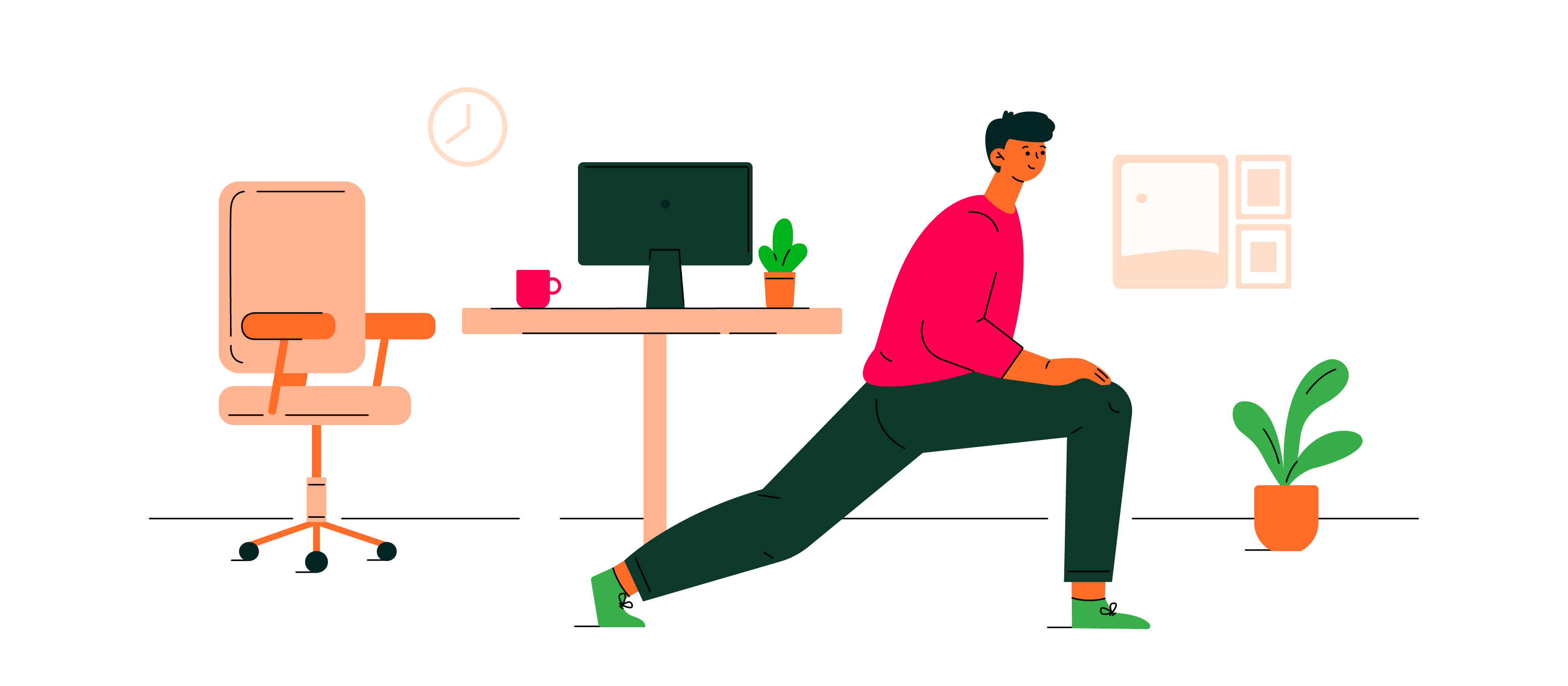 9 stretches you can do at your desk to alleviate back pain | Workhappy