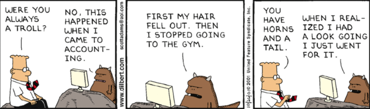 Dilbert Accounting Trolls