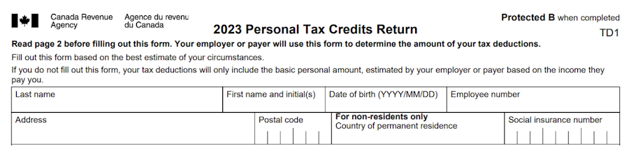 How to Complete a Federal TD1 Form | Blog | Avalon Accounting