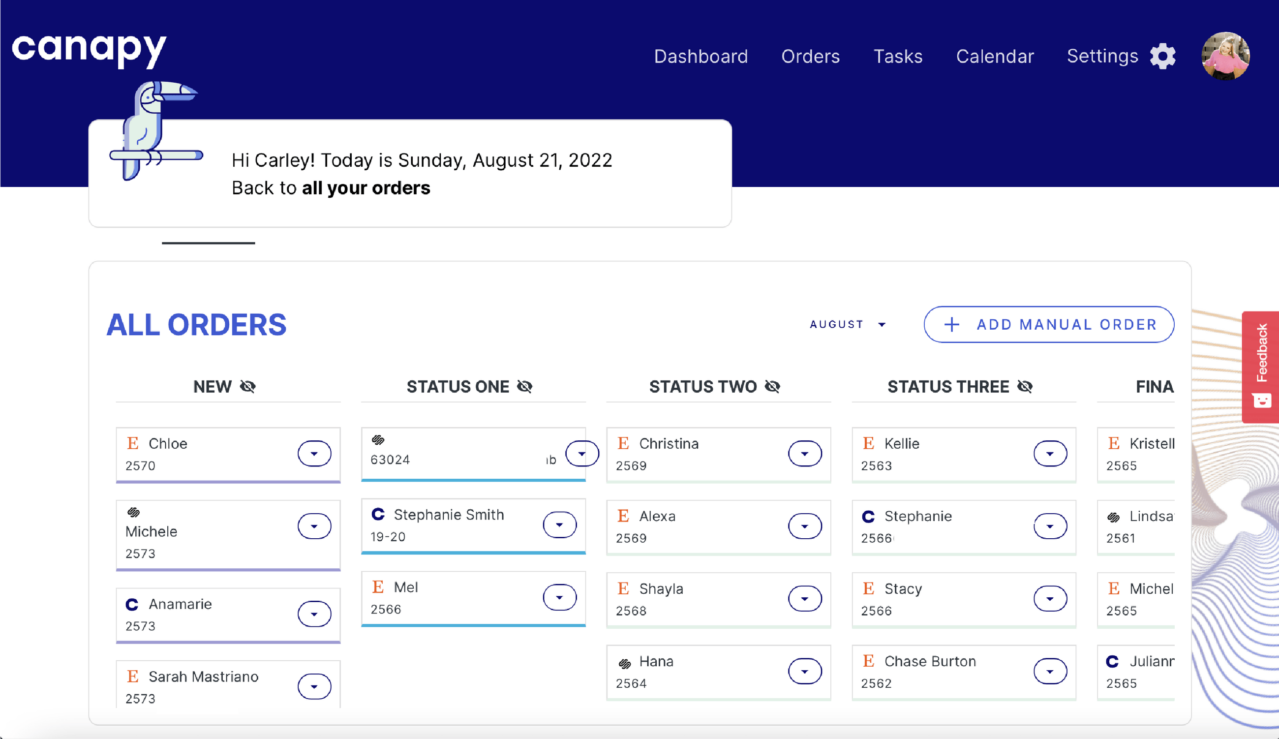 My Canapy - Visualize orders and maximize efficiency