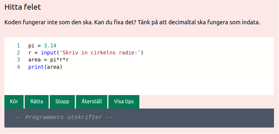 Programmering med Pythonlabbet