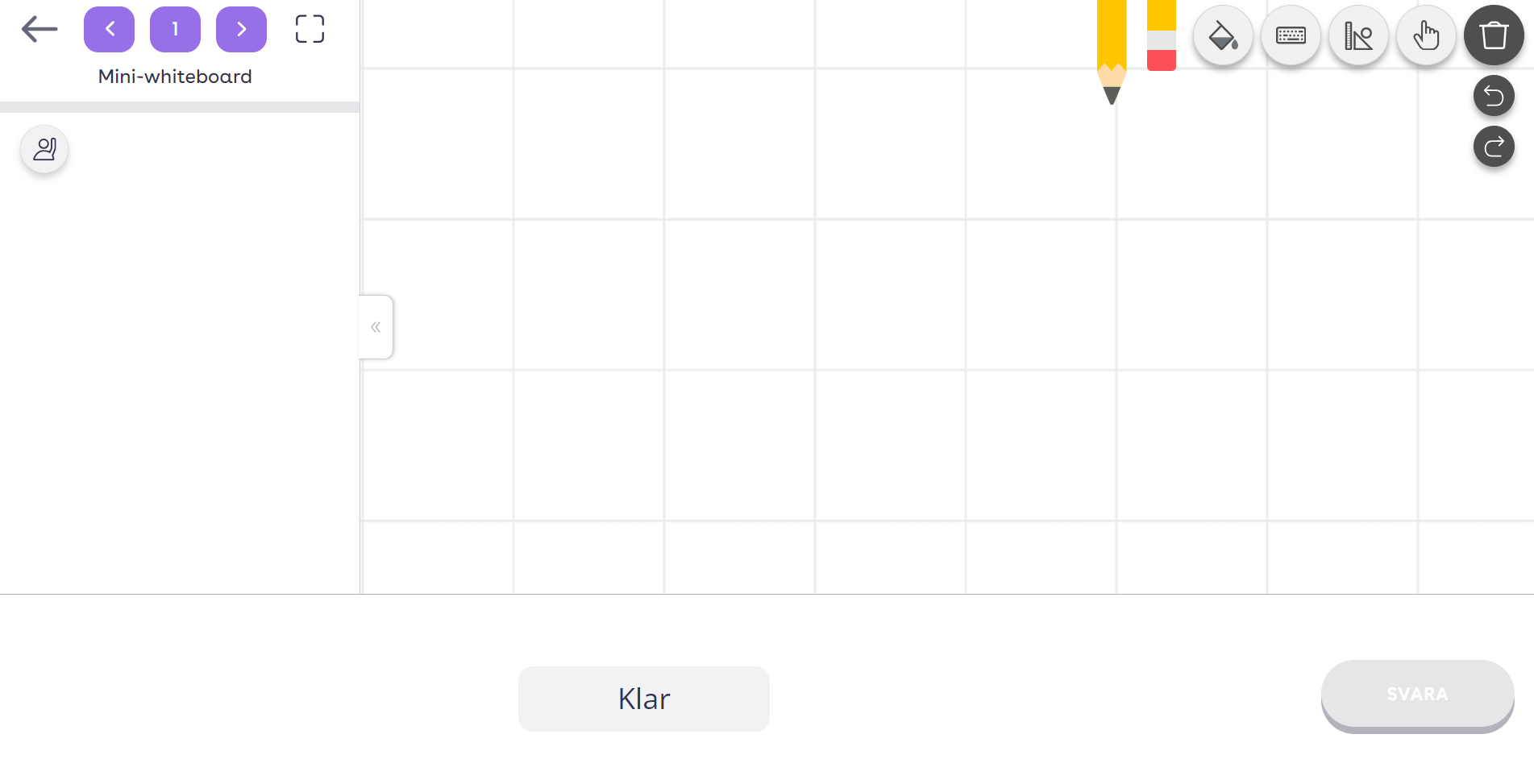 Mini-whiteboards i Magma