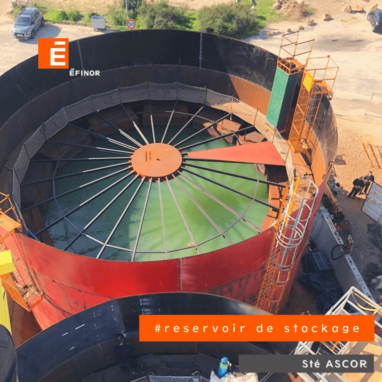 EFINOR | EFINOR MOUTEAU fabrique des réservoirs de stockage pour Eurovia.