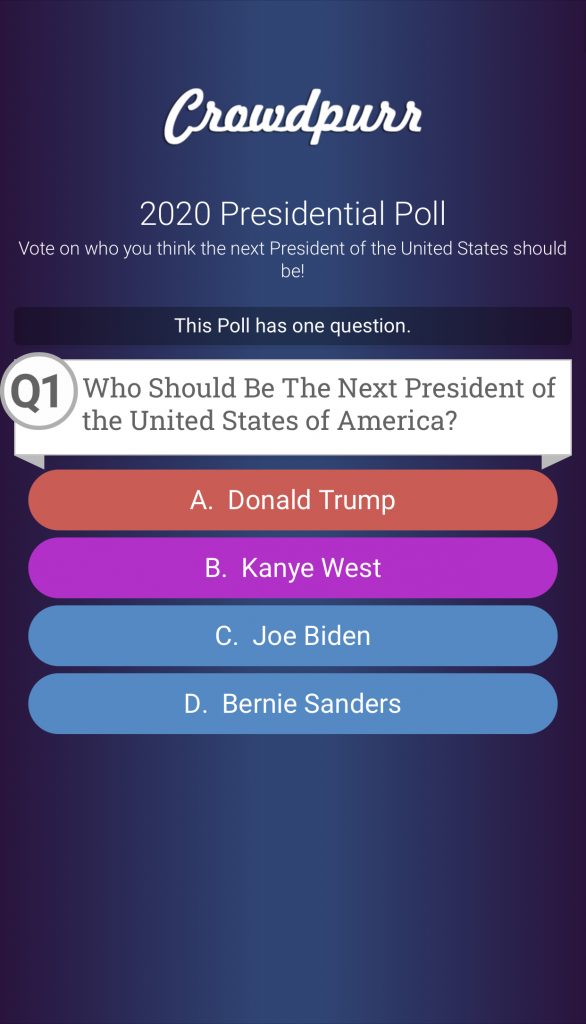 Create a Presidential Crowd Poll for Your Virtual Event