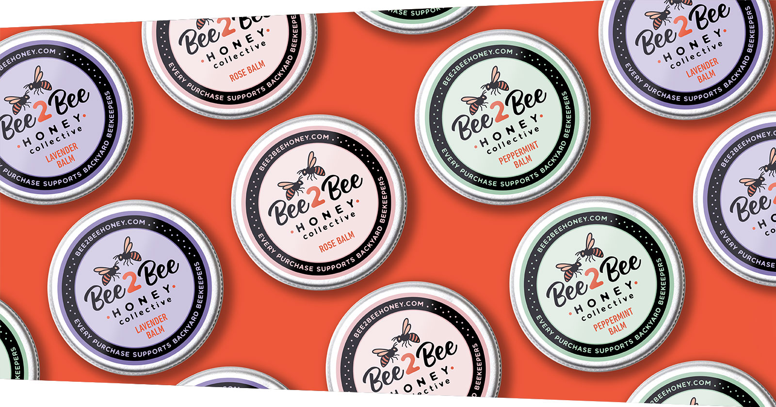 Bee2Bee Honey Collective | Retail Rebrand & Packaging