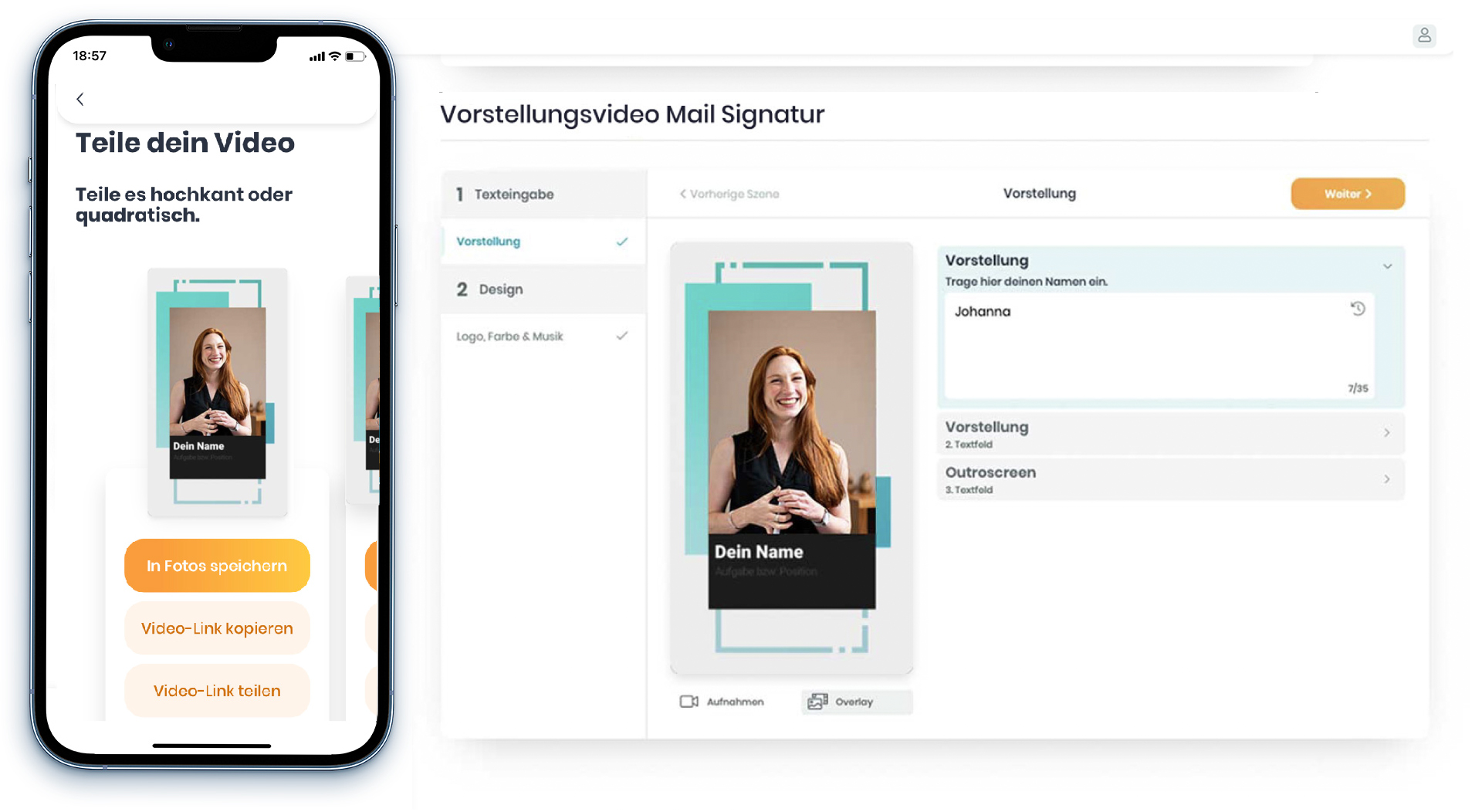Video per Mail versenden | Mozaik