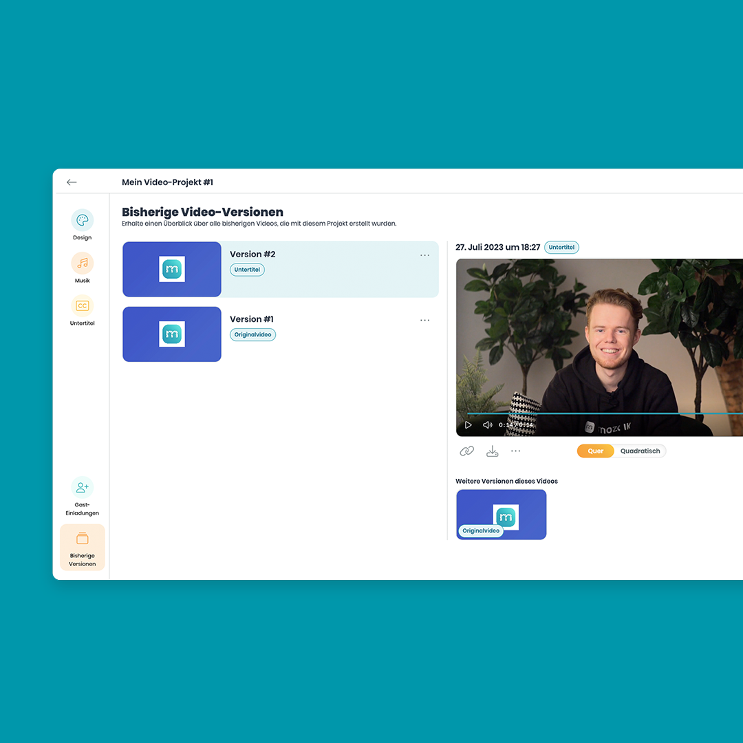 Funktion: Video-Versionen | Mozaik