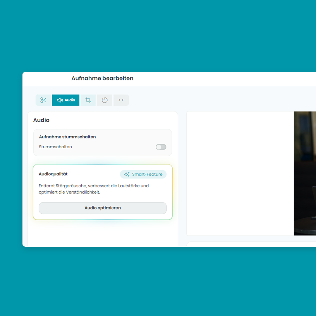 Funktion: AI Audio Enhancer | Mozaik