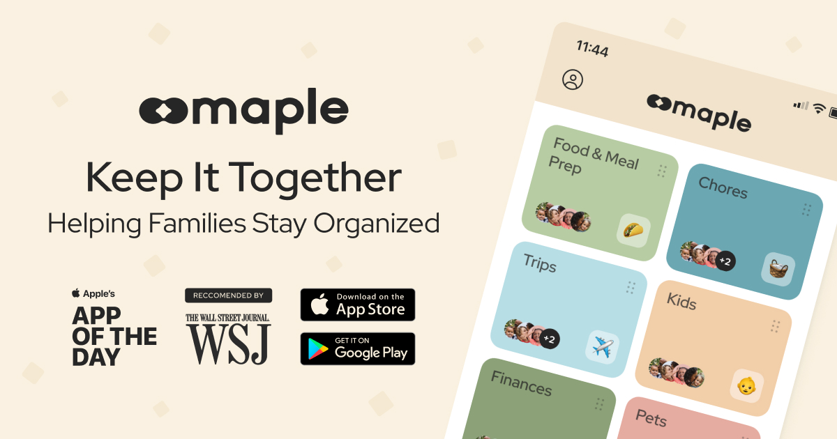 Maple App | Helping you keep it together