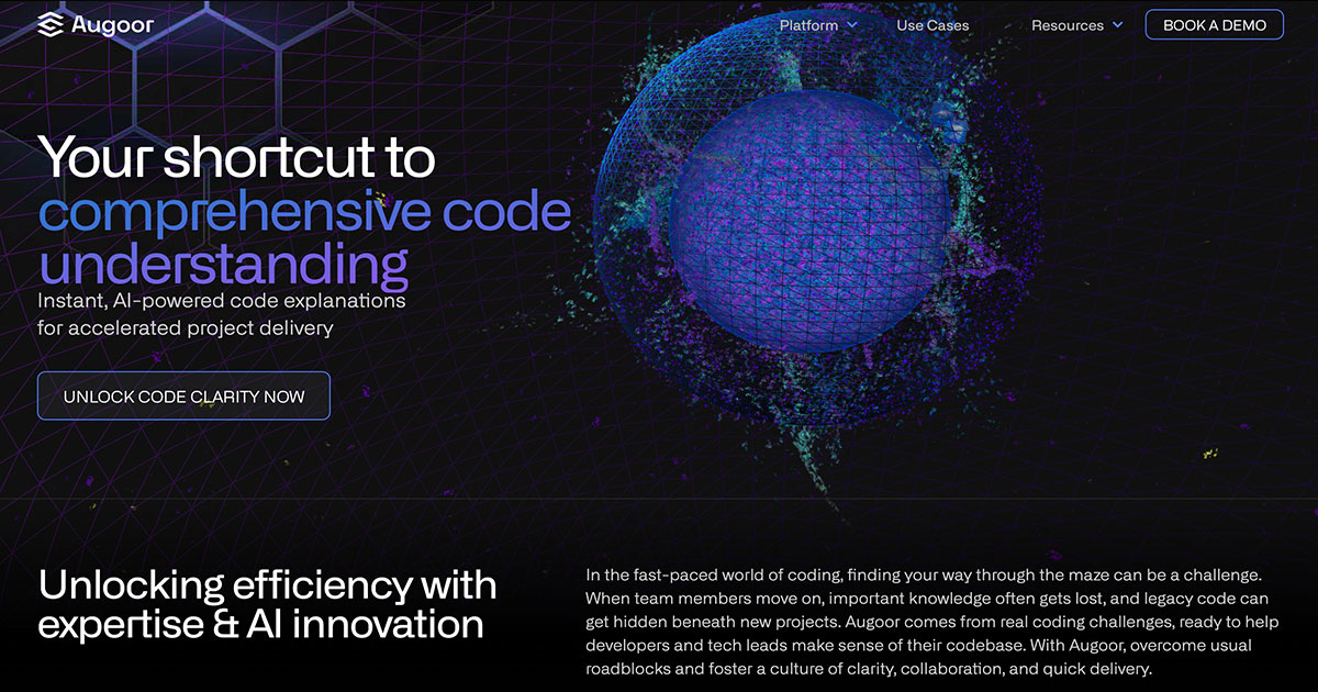 Augoor - Home - Instant code understanding with Augoor’s AI technology Augoor - Home - Instant code understanding with Augoor’s AI technology
