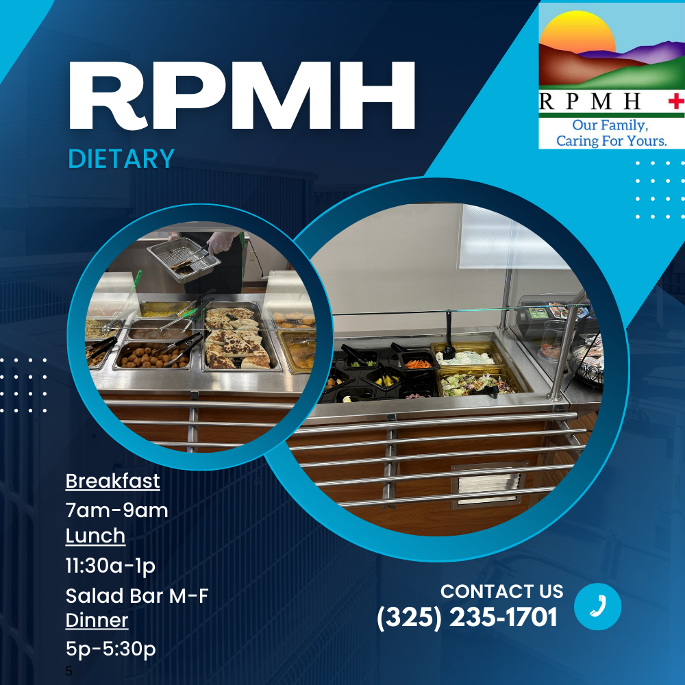 RPMH Dietary Has Reopened the Buffet and Salad Bar to the Public