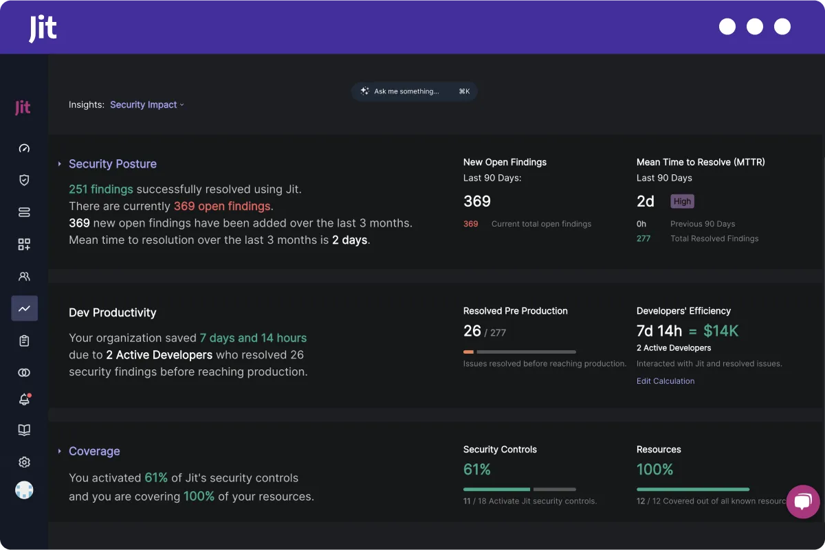 Code-to-cloud security for developers | Jit