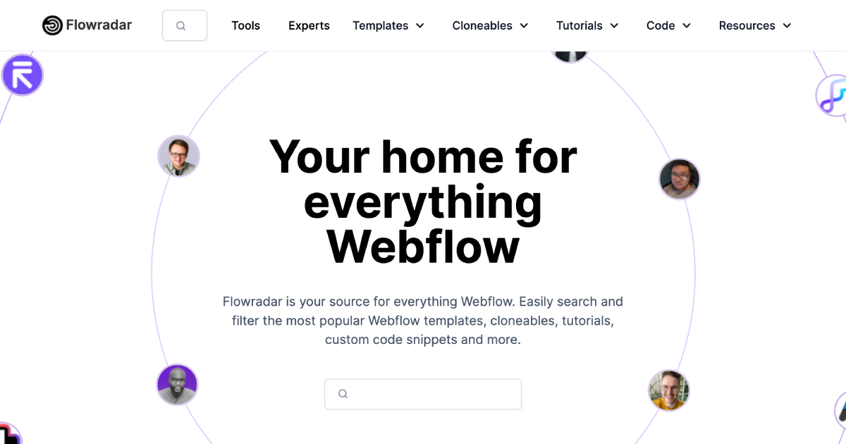 Webflow Templates, Cloneables, Tutorials, Tools and More | FlowRadar
