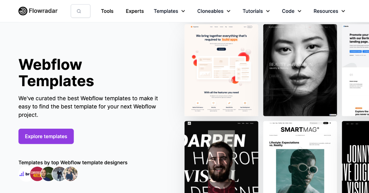 Top Webflow Templates & Themes