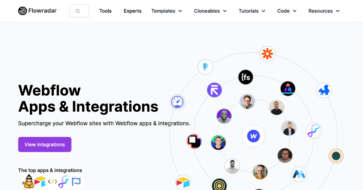 Webflow Apps & Integrations | FlowRadar