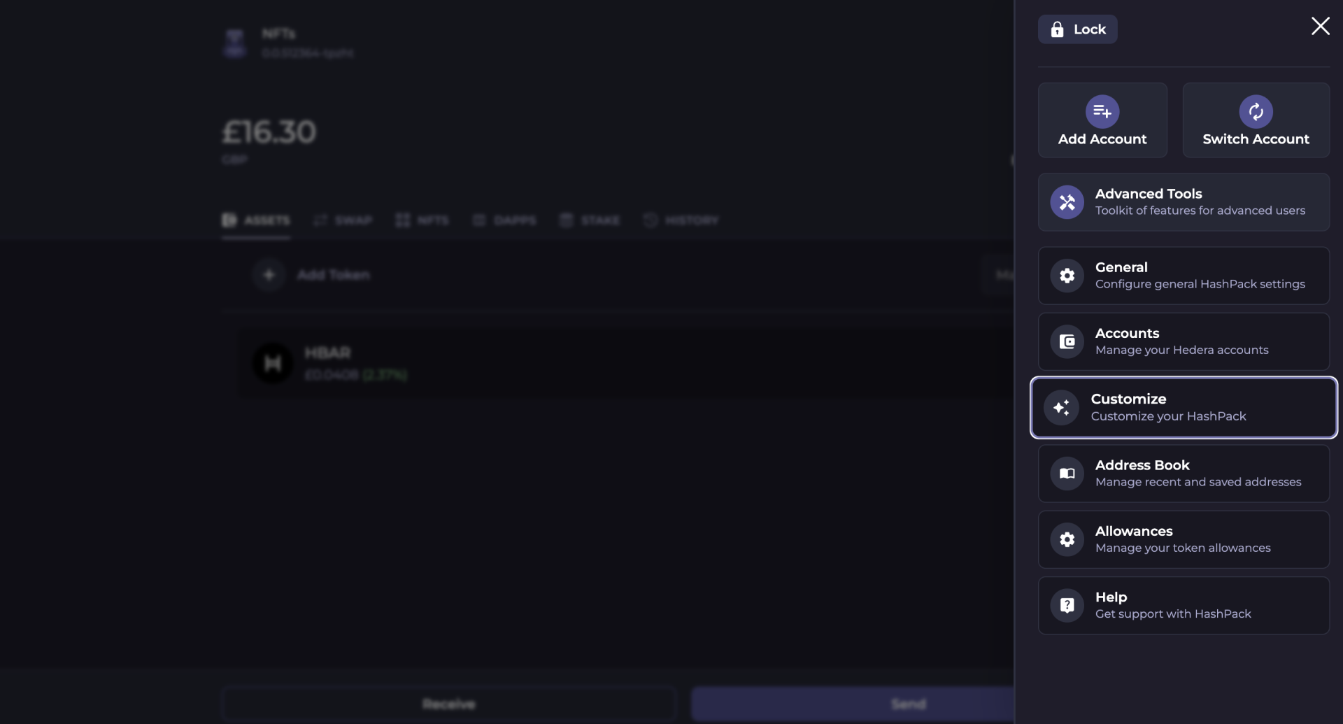What are HashPack themes and profiles?