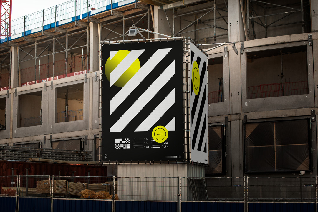 Hazard Mockups | Free Construction Mesh Banner