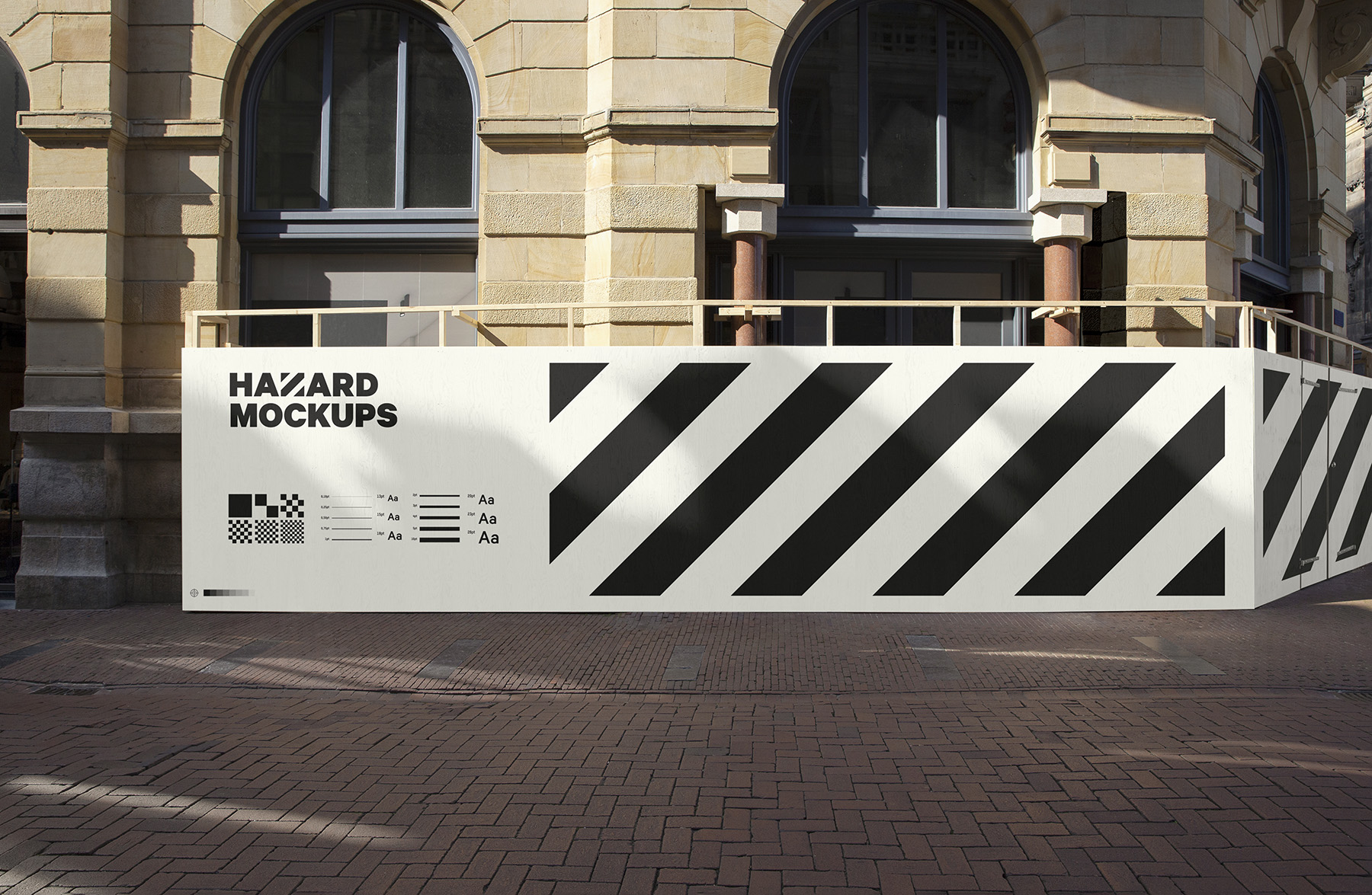 Hazard Mockups | Hoarding Board Mockup
