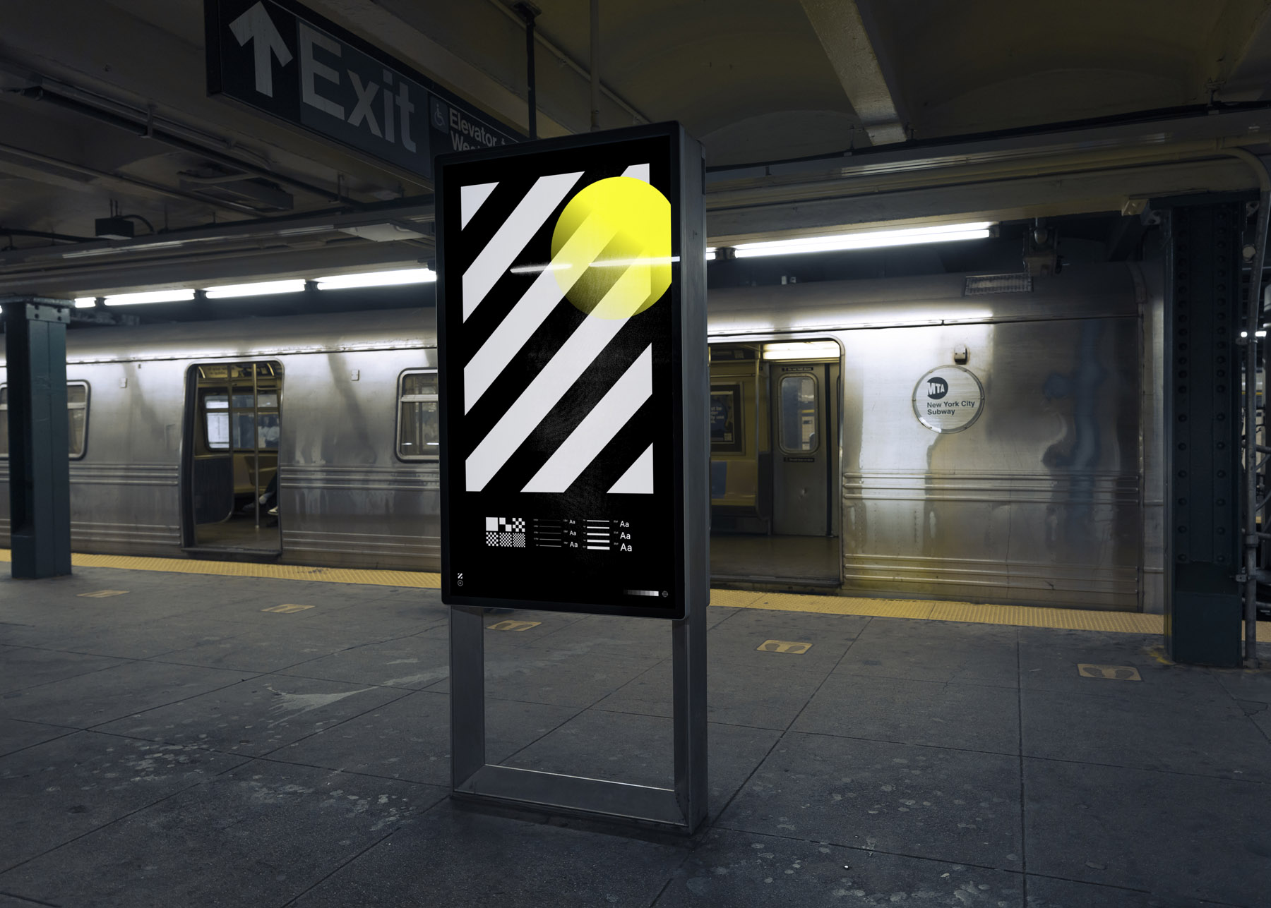 Hazard Mockups | Subway Display Mockup