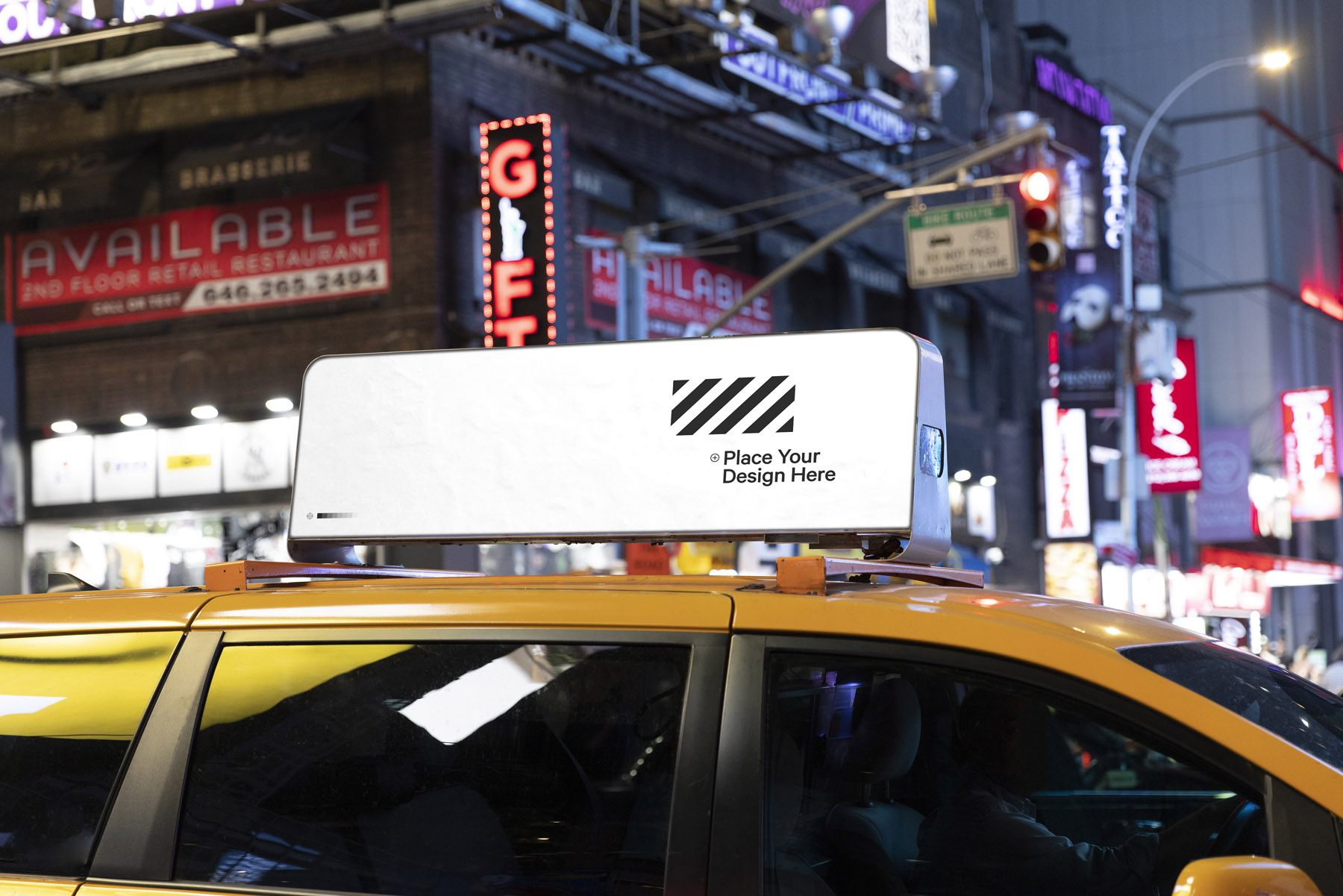 Hazard Mockups | Yellow Cab Mockup