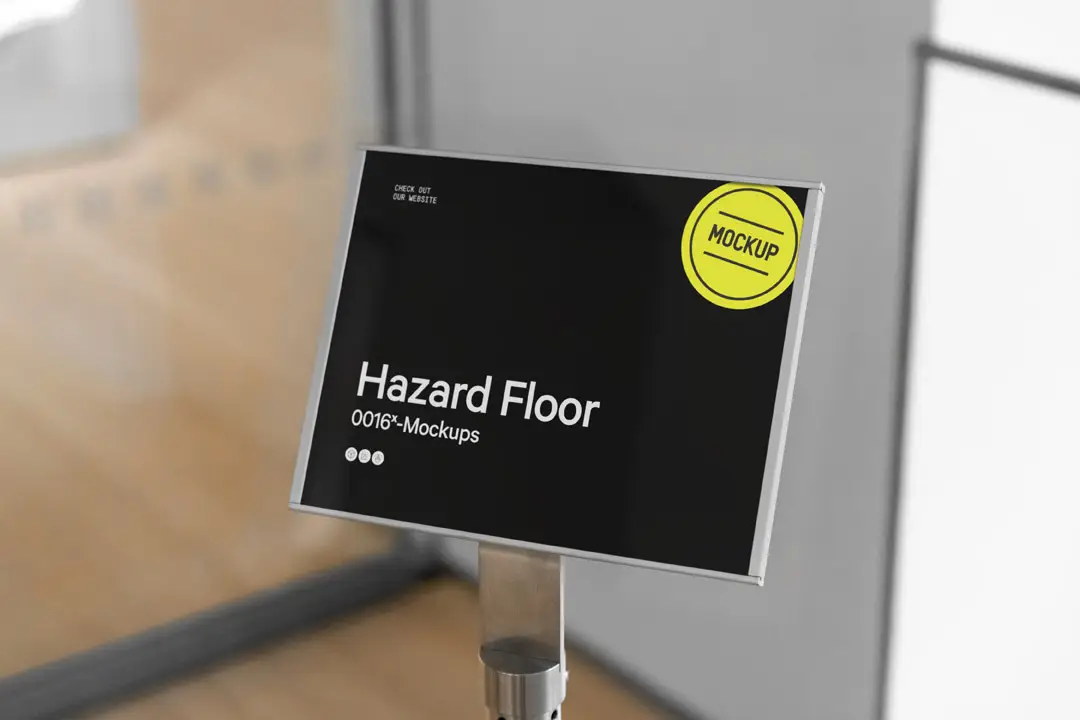 Hazard Mockups | 24x Signage Mockup Bundle