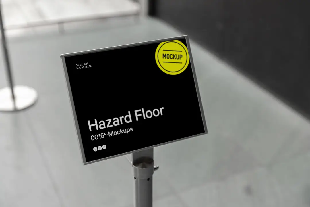 Hazard Mockups | 24x Signage Mockup Bundle