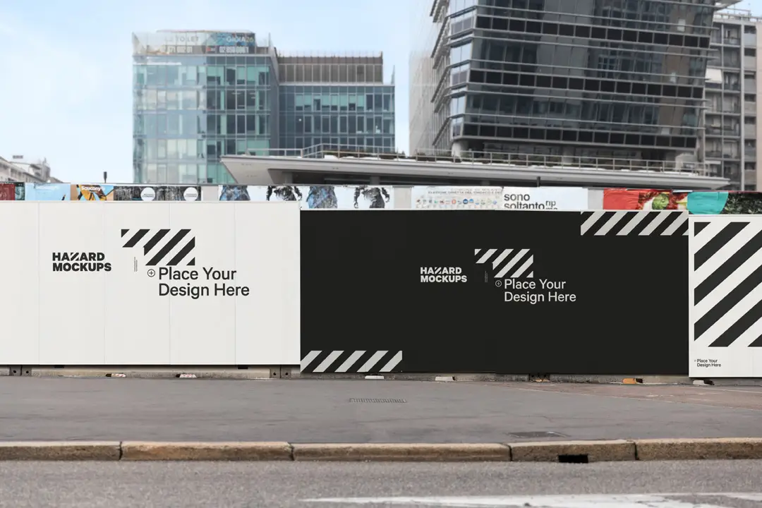 Hazard Mockups | 55x Construction Mockup Bundle Vol.01