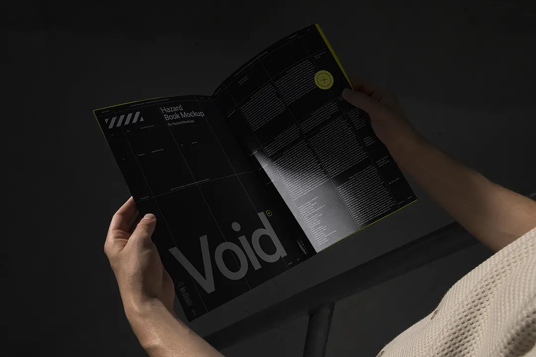 Hazard Mockups | Magazine Mockup