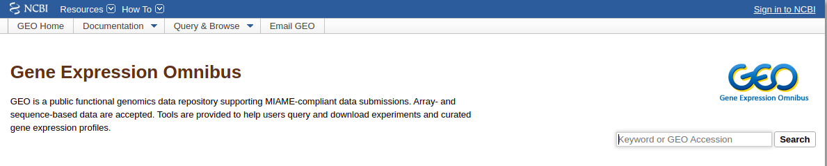 Standardized and Curated Biomolecular Data from GEO Databases